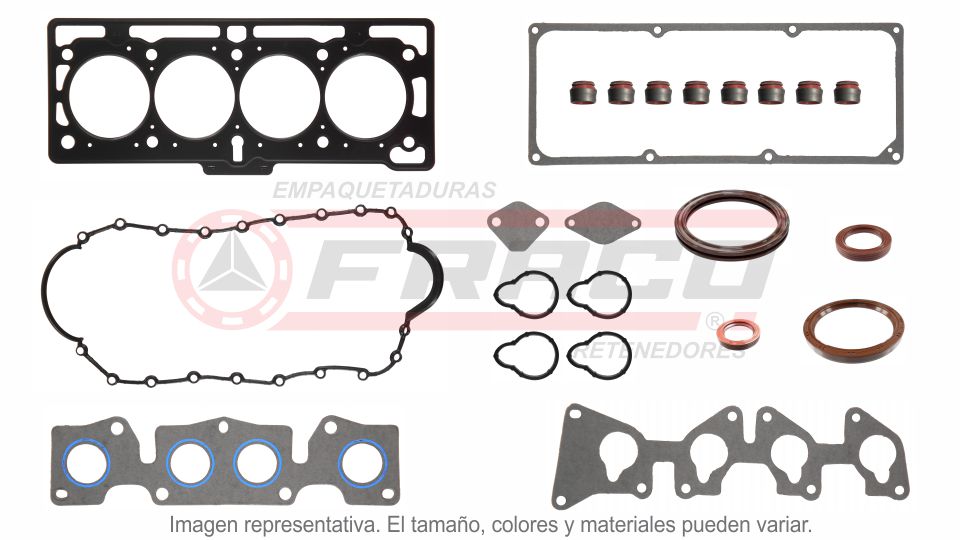 Empaquet. Motor Renault Logan K7J-710